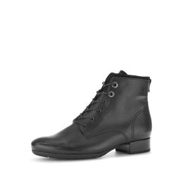 Gabor Damen Schn&uuml;rstiefelette "Schn&uuml;rstiefelette Glattleder", Gr. 40schwarz, Schuhe