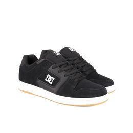 DC Shoes Herren Sneaker "Manteca S", Gr. 11schwarz, wei&szlig;, gum, Obermaterial: Leder (Kuh) / Futter: Textil / Au&szlig;ensohle: Gummi, Schuhe