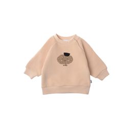 Liliput M&auml;dchen Sweatshirt "Franzbr&ouml;tchen", beige, Gr. 110, bedruckt, 80% Baumwolle, 20% Polyester, Sweatshirts, mit niedlichem Frontprint