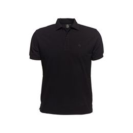 Herren Poloshirt, schwarz, Gr. XXL, Ahorn Sportswear, bestickt, 80% Baumwolle, 20% Polyester, Shirts, in klassischem Design