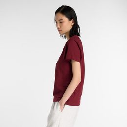 New Balance T-Shirt Damen Gr&ouml;&szlig;e M merlot / wei&szlig;