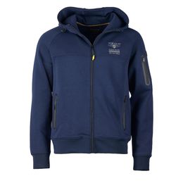 Top Gun Zip-Up Hoodie male Blue size 4XL
