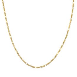 Glanzst&uuml;cke M&uuml;nchen Damen Kette ohne Anh&auml;nger "GSM879", 50cm, Silber 925 (Sterlingsilber)gelbgold, GLANZST&Uuml;CKE M&Uuml;NCHEN, Silber 925 (Sterlingsilber), Halsketten, aus