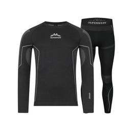 Alpenwert Base Layer male Black size XL