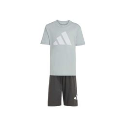 adidas Sportswear Trainingsanzug Jungen Gr&ouml;&szlig;e 116 anthrazit / hellgrau
