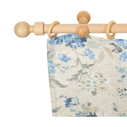 Gardinenstange SN DECO GROUP, L:280cm, beige, Holzwerkstoff, Gardinenstangen, "Giro", 28 mm, Holz, verschiedenen L&auml;ngen und Farbe, Komplettset