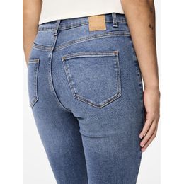 Pieces Damen Skinny-fit-Jeans "PCDANA HW SKINNY JEANS MB402 NOOS", blau, Gr. S, unifarben, Denim/Jeans, Obermaterial: 75% Baumwolle, 20% Polyester,