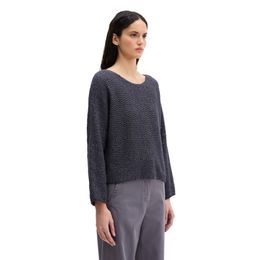 Marc O'Polo MARC O'POLO Damen Strickpullover "aus Bio-Baumwolle-Mix", grau, Gr. S, unifarben, Obermaterial: 76% Baumwolle, 7% Viskose, 7% Polyacryl, 6%