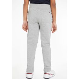 Tommy Hilfiger M&auml;dchen Sweathose "ESSENTIAL SWEATPANT", grau, Gr. 7, meliert, Obermaterial: 100% Baumwolle, Hosen, Kinder Kids Junior MiniMe,f&uuml;r