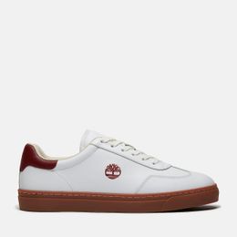Timberland Herren Sneaker "LISBON ESSENTIAL - LOW LACE UP SNEAKER", Gr. 41, wei&szlig;, Leder, Schuhe