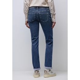 Street One Damen Comfort-fit-Jeans, blau, Gr. 34, unifarben, Jeans, 98% Baumwolle, 2% Elasthan, Jeans, 5-Pocket-Style