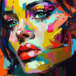 SONSTIGE Acrylglasbild BUNTES PORTRAIT