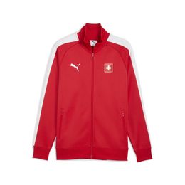 Puma Trainingsjacke 'Schweiz T7' Herren Gr&ouml;&szlig;e XS rot / wei&szlig;