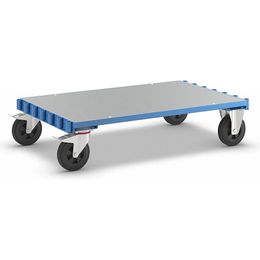 eurokraft pro Platten-Transportwagen ohne B&uuml;gel, Ladefl&auml;che 1250 x 800 mm, Tragf&auml;higkeit 500 kg, Zinkblechladefl&auml;che