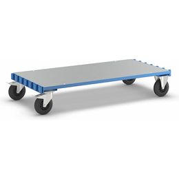 eurokraft pro Platten-Transportwagen ohne B&uuml;gel, Ladefl&auml;che 1600 x 800 mm, Tragf&auml;higkeit 500 kg, Zinkblechladefl&auml;che