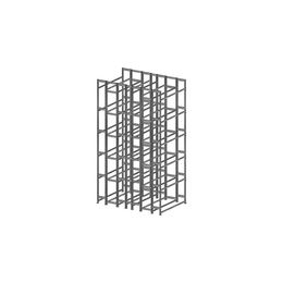 Reifenregal, verzinkt, Blockregal, 6 Ebenen, Grundfeld kaiserkraft