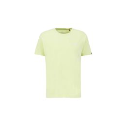 T-Shirt Alpha Industries "Backprint T-Shirt", Herren, Gr. S, gr&uuml;n (arctic lime), Obermaterial: 100% Baumwolle, Shirts T-Shirt
