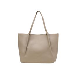 Marc O'Polo Shopper MARC O'POLO "aus genarbtem Rindleder", Damen, Gr. B/H/T: 43cm x 31cm x 15cm, chalky mauve, Leder, unifarben, Taschen Shopper