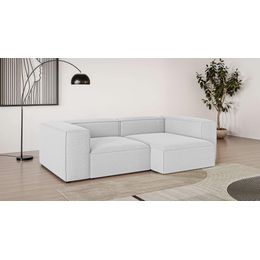 Ecksofa OTTO HOME "XL HAILY L-Form, Modularsofa extra tief, Sitztiefe 100/130 cm", grau (hellgrau), B:260cm H:72cm T:160cm, 100% Polyester, Sofas, Ecksofa, als Modul oder separat verwendbar, f&uuml;r individuelle Zusammenstellung