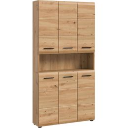 Stauraumschrank Welltime, artisan oak nb, B:90cm H:185cm T:30cm, MDF, Spanplatte, Schr&auml;nke, Stauraumschrank, Florenz, Mehrzweckschrank Artisan Oak NB, 185 cm H&ouml;he, Bad, Topseller