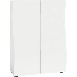 Schuhschrank Home Affaire "Kiss", wei&szlig;, B:86,7cm H:115cm T:34cm, FSC-zertifizierter Holzwerkstoff, Schr&auml;nke, Schuhschrank