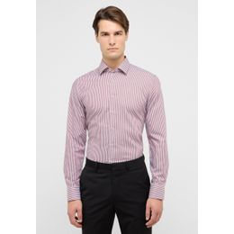 Langarmhemd Eterna "SLIM FIT", Herren, Gr. 42, Normalgr&ouml;&szlig;en, burgunder, Twill, 100% Baumwolle, schmal, Manschette, Hemden, NON IRON (b&uuml;gelfrei)
