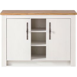 Sp&uuml;lenschrank OTTO HOME "KS-Westminster", wei&szlig; (pinie wei&szlig; dekor), B:130cm H:92cm T:60cm, Schr&auml;nke, Sp&uuml;lenschrank, im romantischen Landhausstil, Breite 130 cm, exclusiv by Otto