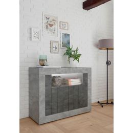 Sideboard Home Affaire "Urbino", grau (beton, schieferfarben), Sideboards, Sideboard, Breite 110 cm