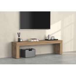 TV-Br&uuml;cke OTTO HOME "CHRONOS Breite 180 cm, mit eine 10 cm dicken stabilen folding Platte", braun (eiche wotan), B:180cm H:50cm T:40cm, FSC-zertifizierter Holzwerkstoff, Sideboards, TV-Board, Medienbr&uuml;cke, TV-Aufsatz 'Made in Italy'