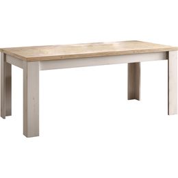 Esstisch OTTO HOME "Country 180 x 90 cm, K&uuml;chentisch, Esszimmertisch", beige (eiche meringa nb, eiche cadiz nb, eiche meringa nb, eiche cadiz nb), H:80,5cm, Tische, Esstisch, zweifarbig, rechteckig, Tischplattenst&auml;rke 38 mm