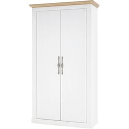 Schuhschrank OTTO HOME "WESTMINSTER BESTSELLER", wei&szlig; (pinie wei&szlig;, wotan eiche), B:108cm H:203cm T:46cm, Schr&auml;nke, Schuhschrank, im romantischen Landhausstil