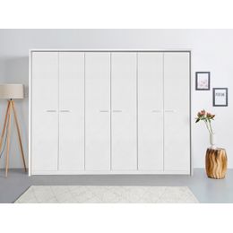 Dreht&uuml;renschrank Rauch "Kleiderschrank Schrank Garderobe W&auml;scheschrank Ankleide OTELI", wei&szlig;, B:275cm H:231cm T:58cm, Holzwerkstoff, Schr&auml;nke, Dreht&uuml;renschrank, inkl. Passepartout optional mit Beleuchtung