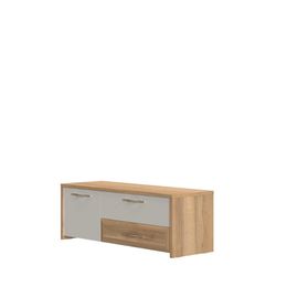 TV-Board OTTO HOME "Gala", beige (beige, pacific walnuss decor), B:135cm H:48cm T:46cm, MDF, Spanplatte, Sideboards, TV-Board, UV lackiert, kratzfest, hochgl&auml;nzend