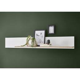 Wandboard Home Affaire "Hudson", wei&szlig; (eiche, wei&szlig;), B:150cm H:22cm T:21cm, FSC-zertifizierter Holzwerkstoff, Regale, Wandboard, in moderner Trendfarbe, Breite 150 cm
