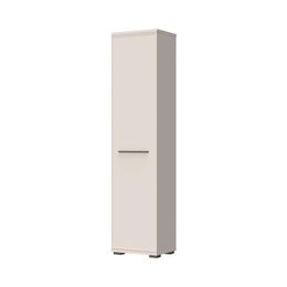 Garderobenschrank OTTO HOME "Opera, Kleiderschrank", beige (kaschmirfarbe), B:46cm H:194cm T:36cm, Kunststoff, MDF, Metall, Spanplatte, Schr&auml;nke, Garderobenschrank, UV-lackiert, hochwertige Beschl&auml;ge, Soft-Close Funktion
