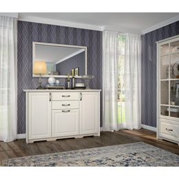 Kommode OTTO HOME "Evergreen", beige (elfenbein), B:158,7cm H:102cm T:48,7cm, Sideboards, Kommode, hochwertig UV lackiert, mit Soft-Close-Funktion, 102 x 158,7 x 48,7cm