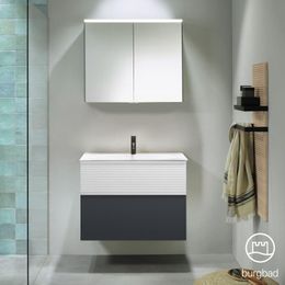 Burgbad Fiumo Schrank mit Waschtisch, mit Spiegelschrank, SFXV082F3958FOT2C0001G0223,