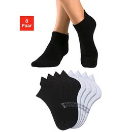 H.I.S. H.I.S Sneakersocken 'Damen Herren kurze Sportsocken Laufsocken Atmungsaktive Baumwolle' mehrfarbig Gr. 39-42 f&uuml;r Damen. Mit Logoschriftzug. Elastisch.