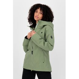 alife and kickin Softshelljacke ALIFE & KICKIN "KANAAKA", Damen, Gr. M, dust, Web, Obermaterial: 100% Polyester, unifarben, normal, Jacken Softshelljacke
