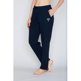 JOOP! Panty JOOP "Comfort", Damen, Gr. 40, blau, Obermaterial: 80% Baumwolle, 20% Elasthan, unifarben, k&ouml;rpernah, Unterhosen Panty, mit dezentem Logodruck