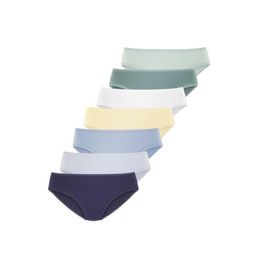 VIVANCE BY LASCANA Jazz-Pants Slips mehrfarbig Gr. 44/46 f&uuml;r Damen. Mit Spitze. K&ouml;rpernah. Nachhaltig.