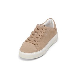 Marc O'Polo Sneaker MARC O'POLO "aus softem Veloursleder", Damen, Gr. 36, fine sand, Obermaterial: 100% Leder (Rind), unifarben, Schuhe Sneaker