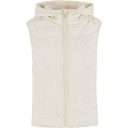 Steppweste Urban Classics "Urban Classics Ladies Super Light Puffer Vest", Damen, Gr. 4XL, sandwei&szlig;, 100% Polyester, Westen Steppweste