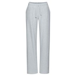 Vivance Sweathose blau Gr. 36/38 f&uuml;r Damen. Mit Stickerei. Nachhaltig.