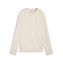 Sweatshirt Puma "Essentials Elevated Sweatshirt mit Rundhalsausschnitt Damen", Damen, Gr. XL, alpine snow wei&szlig;, Obermaterial: 100% Baumwolle. Rippe: 3% Elasthan, 97% Baumwolle. Besatz: 100% Baumwolle, comfort fit, Rundhals, Sweatshirts Sweatshirt