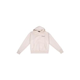 Kapuzensweatshirt DROPSIZE "Dropsize HEAVY OVERSIZE CREWLOVE HOODIE", Herren, Gr. L, coconut milk, 70% Baumwolle, 30% Polyester, bedruckt, Sweatshirts