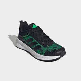 Laufschuh adidas Sportswear "ADIDAS MINECRAFT FORTARUN 4.0 KINDER UND TEENS", Kinder, Gr. 38,5, core schwarz, core schwarz, ftwr wei&szlig;, Synthetik, Textil, Schuhe Laufschuh, f&uuml;r Kinder & Jugendliche
