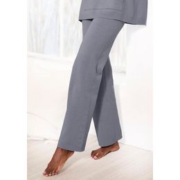 ELBSAND Strickhose blau Gr. 44/46 f&uuml;r Damen. Mit Logostickerei. Bequem. Nachhaltig.