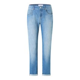 Bequeme Jeans AENGELS "AENGELS Boyfriend", Damen, Gr. 34/30, L&auml;nge 30, light blau used, 91% Baumwolle, 6% Polyester, 3% Elasthan, unifarben, normal, Jeans