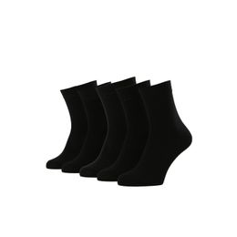 Socken ALBERT SCH&Auml;FER, Herren, Gr. 39, schwarz, 57% Polyester, 40% Baumwolle, 3% Elasthan, Socken Socken, in schlichtem Design